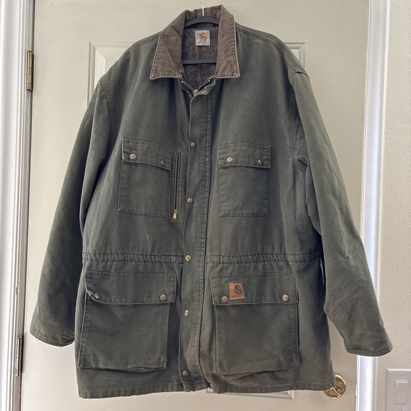 Carhartt | Jackets & Coats | Vntg Mens Carhartt Size 2xl Xxl Long Green ...